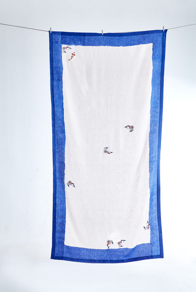 Rothko | Blue Fish Masa Örtüsü – gulecdecor